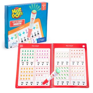 educational insights hot dots let's learn kindergarten math - kindergarten math workbook, classroom essentials, ages 5+