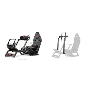 next level racing f-gt racing simulator cockpit and monitor stand bundle