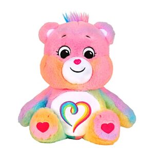 basic fun care bears | togetherness bear 35cm medium plush | collectable cute plush toy, cuddly toys for children, soft toys for girls boys, cute teddies suitable for girls and boys ages 4 22077