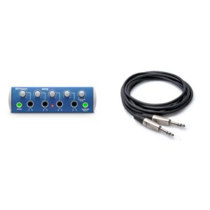 presonus hp4 4-channel headphone amplifier and hosa hss-005 rean 1/4" trs to rean 1/4" trs pro balanced interconnect