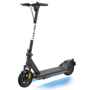 gotrax g max electric scooter, max 42 mile, 10" pneumatic tire, 20mph by 500w motor, double anti-theft lock, bright headlight and taillight, with cruise control, foldable electric scooter for adult