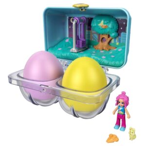 poiiy pocket polly pocket mystery surprise egg carton - blue nighttime cityscape theme