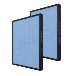 pureburg replacement filter compatible with membrane solutions msa3 msa3s msa3w msa3-w air purifiers,2-pack h13 hepa activated carbon 3-stage filtration