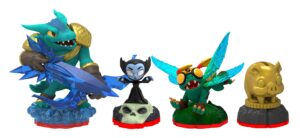 skylanders trap team pack #2 (snap shot / hijinx / high five / piggy bank) (no retail package)