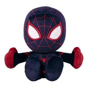 bleacher creatures marvel miles morales ultimate spider-man 8" kuricha sitting plush - soft chibi inspired toy