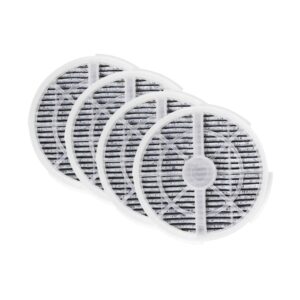 nispira activated carbon hepa filter replacement | for air purifier fridababy sound machine, meleden, rigoglioso gl-2103, jinpus, ltlky 900s, 2103, 4 pack