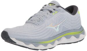 mizuno womens wave horizon 6 running shoe, heather-white, 9 us