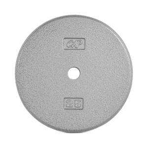 cap barbell cast iron standard 1-inch weight plates, gray