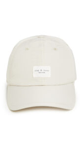 rag & bone women's addison baseball cap, paloma, tan, off white, one size