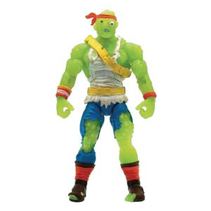 super7 toxic crusader ultimates: radioactive red rage toxie action figure,multicolor