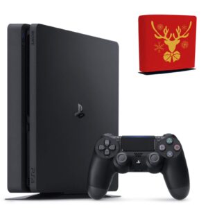 sony console playstation 4-2tb ssd slim edition jet black - with 1 dualshock wireless controller - playstation enhanced with 2tb solid state drive