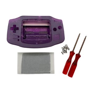 meijunter replacement full ips housing shell case repair part with screwdrivers tool compatible with game boy advance gba ips console (no cutting)