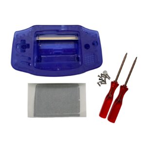 meijunter replacement full ips housing shell case repair part with screwdrivers tool compatible with game boy advance gba ips console (no cutting)