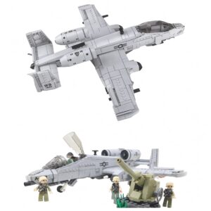 general jim's a-10 warthog military building block bricks set us air force military fighter jet a10 plane