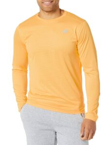 new balance men's accelerate long sleeve, vibrant apricot, large