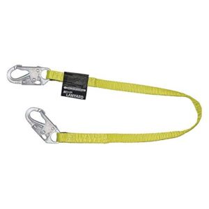 positioning/restraint lanyard, 4 ft, 310 lb. weight capacity, yellow