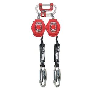 fall limiter, 6 ft, 400 lb. weight capacity, red