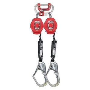 fall limiter, 6 ft, 400 lb. weight capacity, red