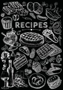 recipes: blank recipe book to write in your own recipes | fill in your favorite recipes in this empty cookbook | lovely gift