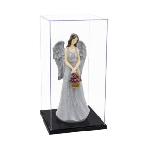 odoria clear acrylic assembly required display box case 15.7" high dustproof figure display