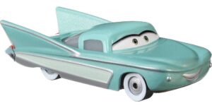 disney cars toys flo, miniature, collectible racecar automobile toys based on cars movies, for kids age 3 and older, multicolor