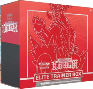 pokemon tcg: sword & shield - battle styles elite trainer box - red