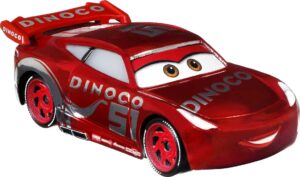 disney car toys and pixar cars racing red dinoco cruz ramirez, miniature, collectible racecar automobile toys based on cars movies, for kids age 3 and older, multicolor