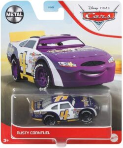 disney car toys and pixar cars rusty cornfuel, miniature, collectible racecar automobile toys based on cars movies, for kids age 3 and older, multicolor