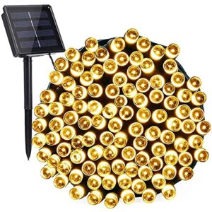 sumsayei solar string lights multisize led 8 modes solar powered outdoor lighting waterproof christmas fairy lights for xmas tree garden homes ambiance wedding lawn party decor