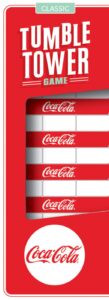 masterpieces family games - coca-cola wood block tumble tower - officially licensed