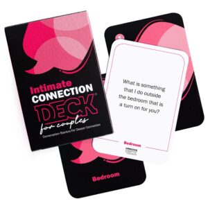 connection deck card game for couples - connecting and revealing questions to ignite a deeper relationship - perfect for anniversary, date night & more (100 cards)