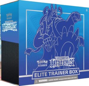 pokemon tcg: sword & shield - battle styles elite trainer box - blue