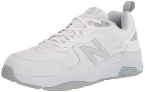 new balance women's 857 v3 casual comfort cross trainer, white/cyclone, 6