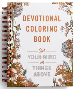 set your mind on things above: devotional coloring book