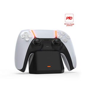 ps5 controller charger, playstation 5 charging base, ps5 controller, fast charging base with led indicator, usb charging