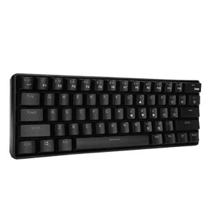 gaming keyboard, 9 single color backlight modes mechanical gaming keyboard ergonomic design with 1850mah rechargeable battery for pc gamer for computer laptop