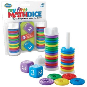 thinkfun my first math dice - engaging counting game for kids | enhances math & number skills | fun learning activity for ages 3+