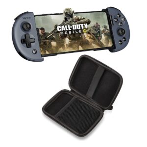 flydigi wee2t telescopic gamepad with carry case, portable gamepad with flymapping technology, compatible for android gaming devices within 3.5-6.3 inch (75-165mm). faster connection.