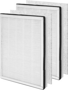 va-ee004 true hepa replacement filter, compatible with vava va-ee004 air purifier, 2 pack