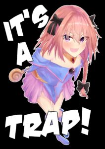 dark magician girl astolfo "it's a trap" card sleeves - 50 ct