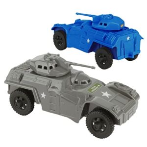 timmee recon patrol armored cars - plastic army men scout vehicles usa made