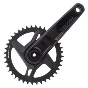 sram rival 1 axs wide crankset - 172.5mm, 12-speed, 40t, 8-bolt direct mount, dub spindle interface, black, d1