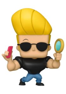 funko pop animation: johnny bravo - johnny with mirror & comb, multicolor, 5 inches, (57789)