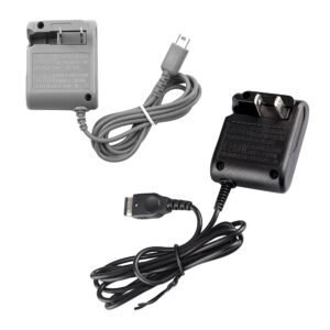 xahpower games accessories bundle, 1 pack gameboy advance sp charger and 1 pack ds lite charger