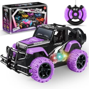 remote control car for toddlers boys girls 4-7 6-8 | transformation car robot - 1:18 scale drifting rc cars transforming robot cars toys with one button deformation - girls race