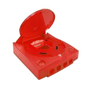 kingjinglo storage case for se-ga dreamcast game shell box protectors case replacement accessories game console box, red