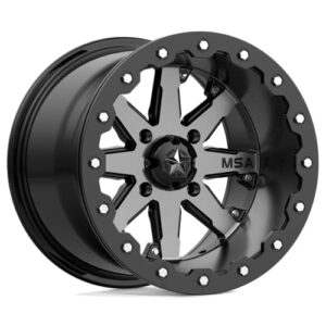 msa offroad wheels ma21 14x10 4x156 charcoal -10mm wheel total of 1