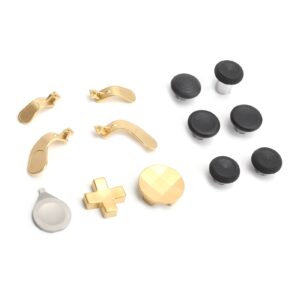 replacement gamepad swap joysticks paddles accessory for x one elite series 2 controller(golden)