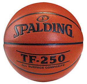 spalding basketball tf-250 professional basketball spalding basketball || basketball with pump || basketball combo || basketball size 6-7 basketball for men full size (7 without pump)