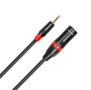 rannsgeer 3.5mm trs stereo to xlr male 3 feet cable (3 ft 2 pack)